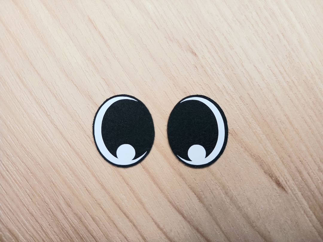 White Felt Circle Eyes Simple Kawaii Circle Eyes Amigurumi - Etsy