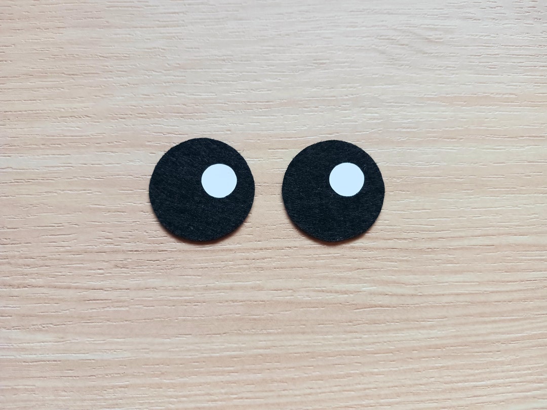44mm/1.75" - 3 Pairs, Cartoon Style Felt Eyes, Kawaii Eyes, Amigurumi ...