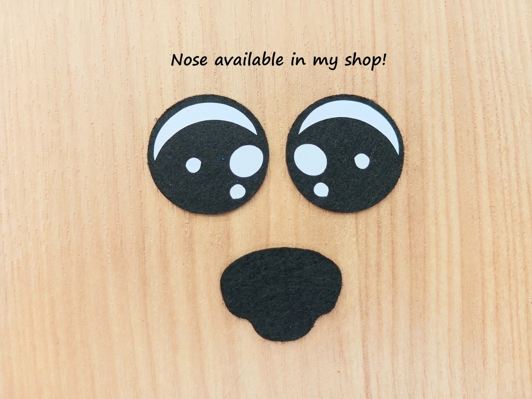 5 Pairs, Multiple Sizes, White Felt Eyes, Simple Kawaii Eyes, Amigurumi ...