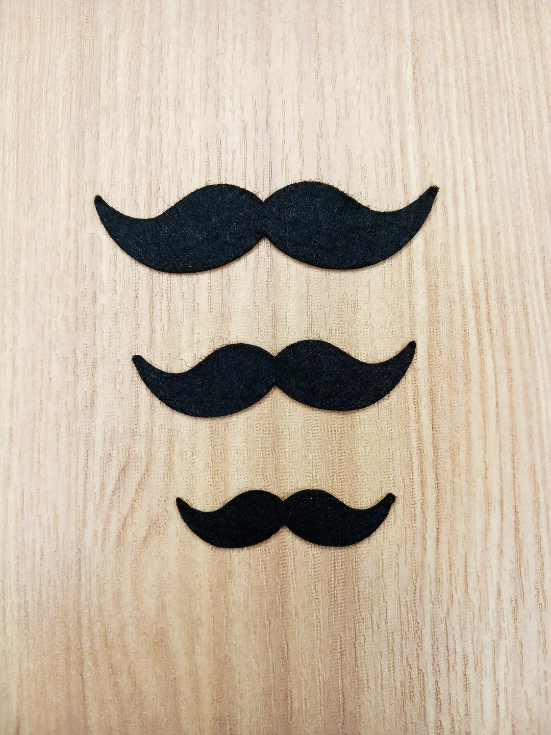 6 Pack, All Sizes, Felt Mustache, Felt Mouth, Felt Smiles, Felt Eye ...