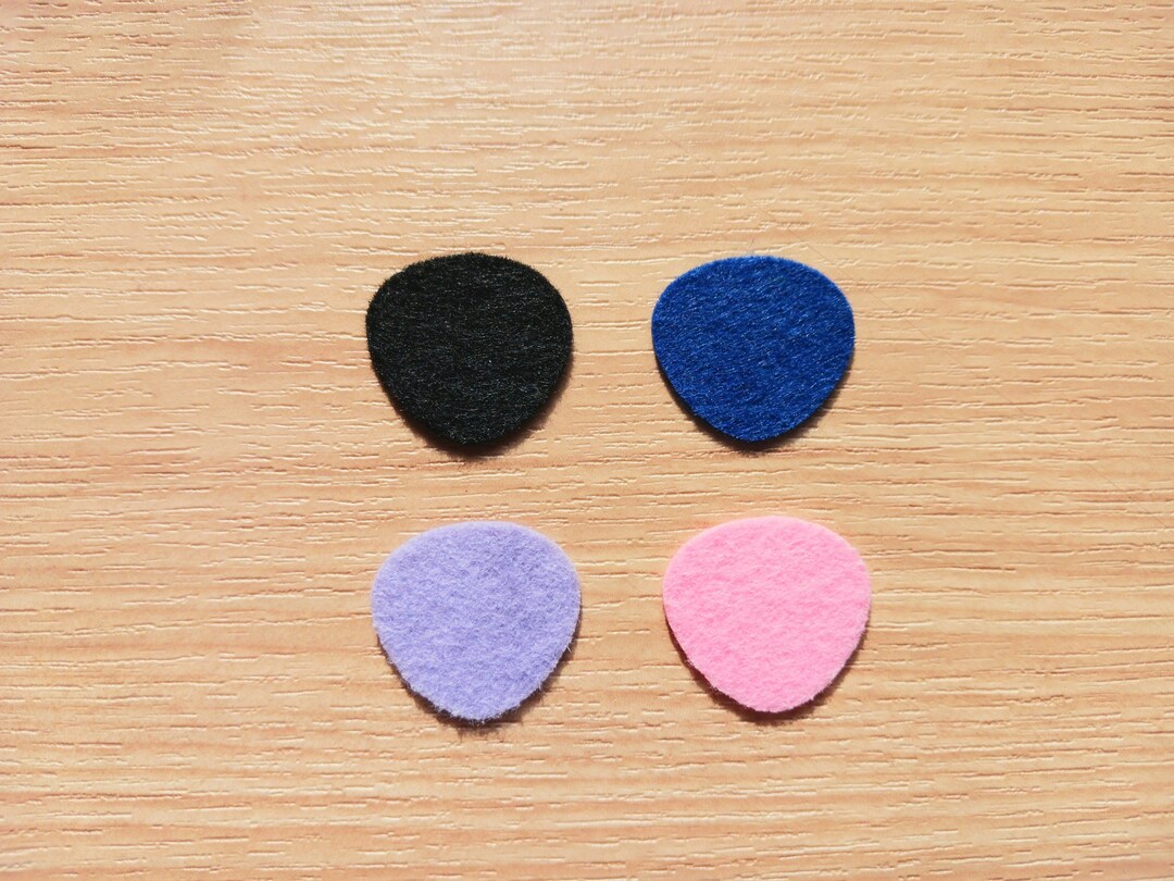 6 Pack Felt Noses, All Sizes, Alien Nose, Black Blue, Lavender, Pink ...