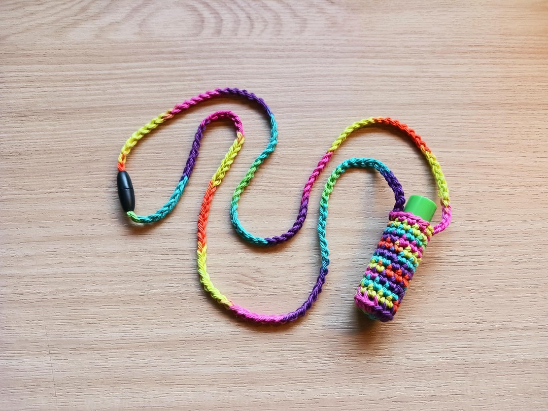 Rainbow Bridge Color / Chapstick Necklace / Lip Balm Necklace Holder ...