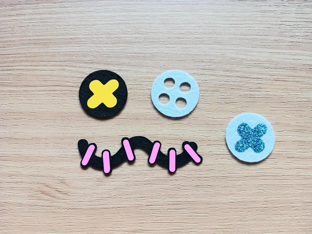 3 Full Sets - Felt Buttons - Multiple Sizes, Amigurumi Buttons, Felt ...