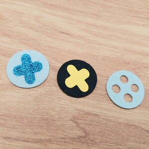 3 Full Sets Felt Buttons Multiple Sizes, Amigurumi Buttons, Felt ...