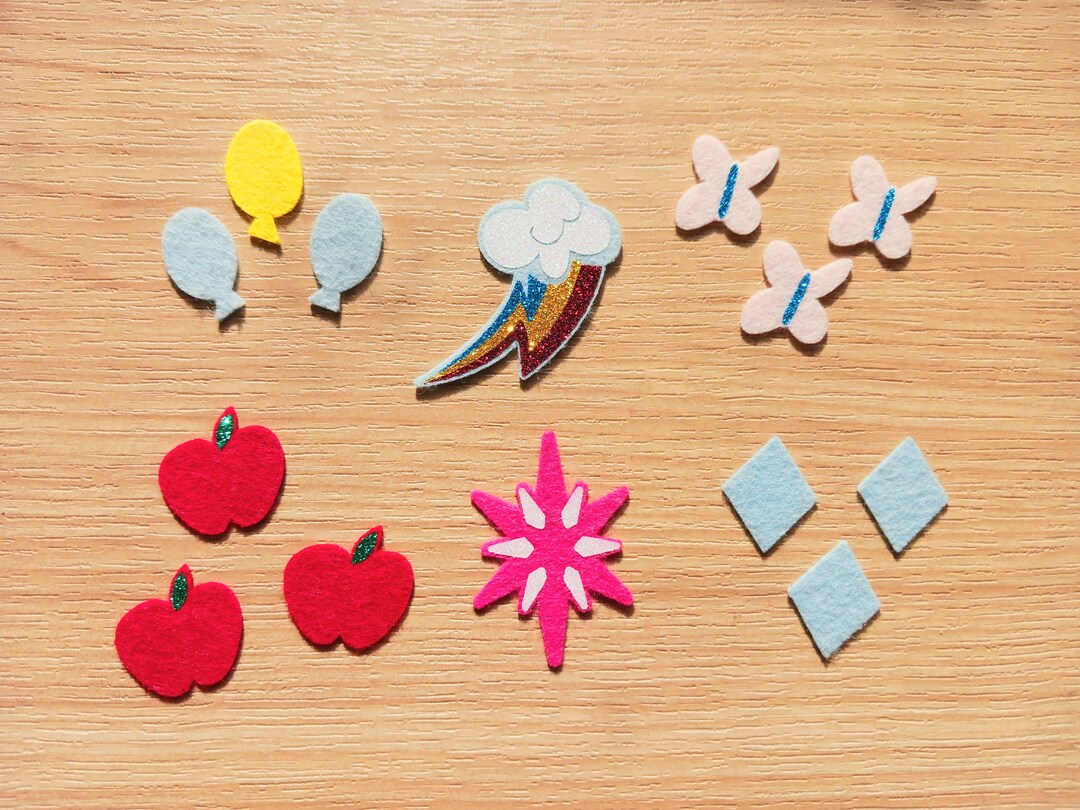 Felt Marks, Felt Plushie Tattoos, Amigurumi Felt Supplies Accessories ...