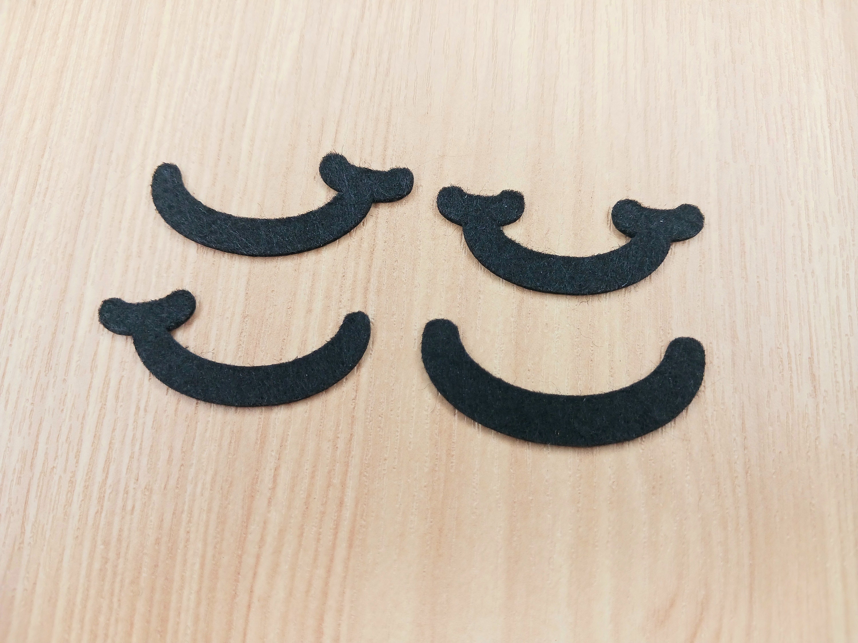 10 Pack, All Sizes, Felt Mouth Variety Pack, Felt Smiles, Felt Smirks ...