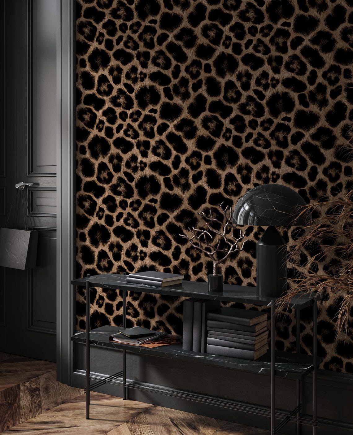 Leopard Pattern Wallpaper, Animal Print Wall Decor | 011 - Etsy