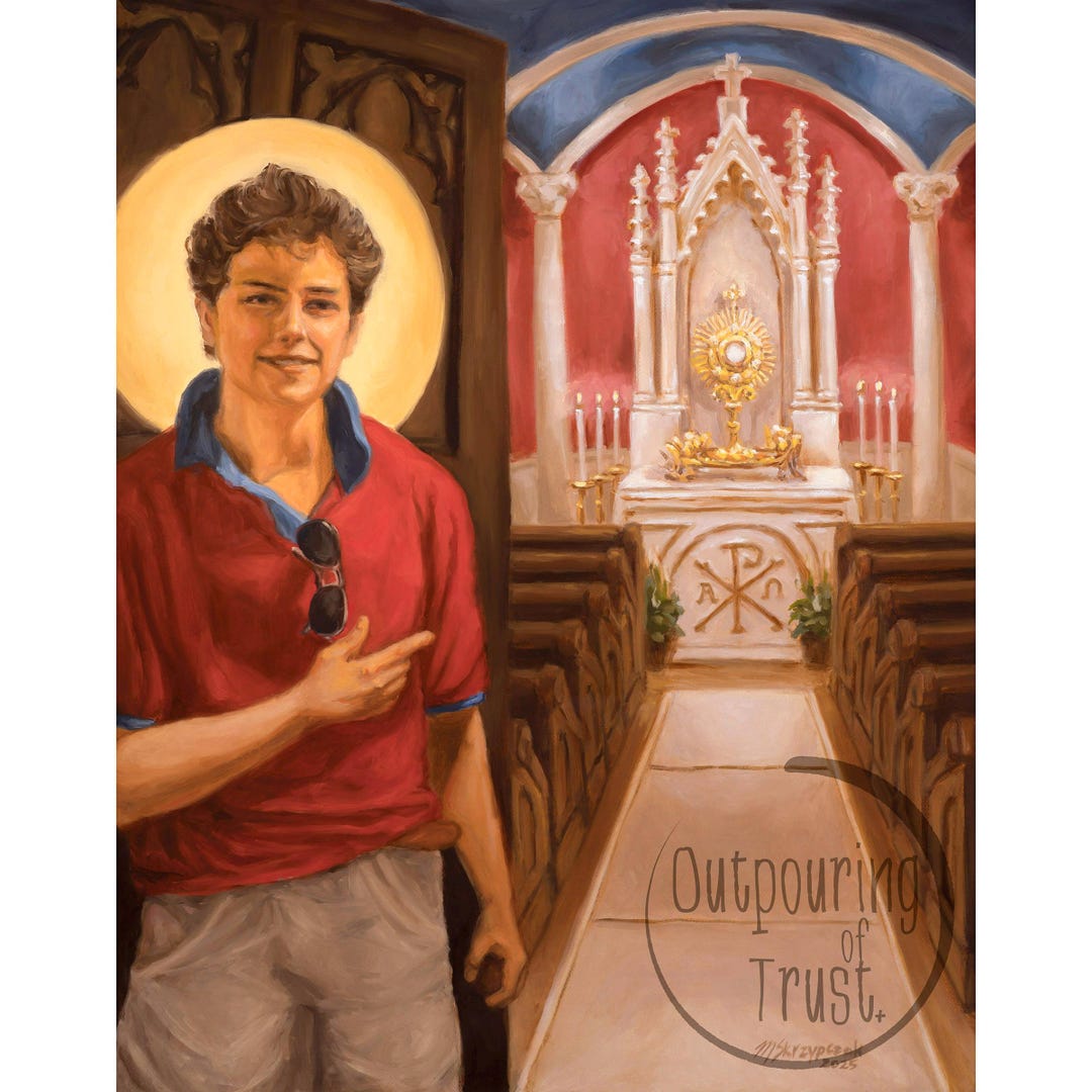 St. Carlo Acutis Print - Original Catholic Art - “the Eucharist is the ...
