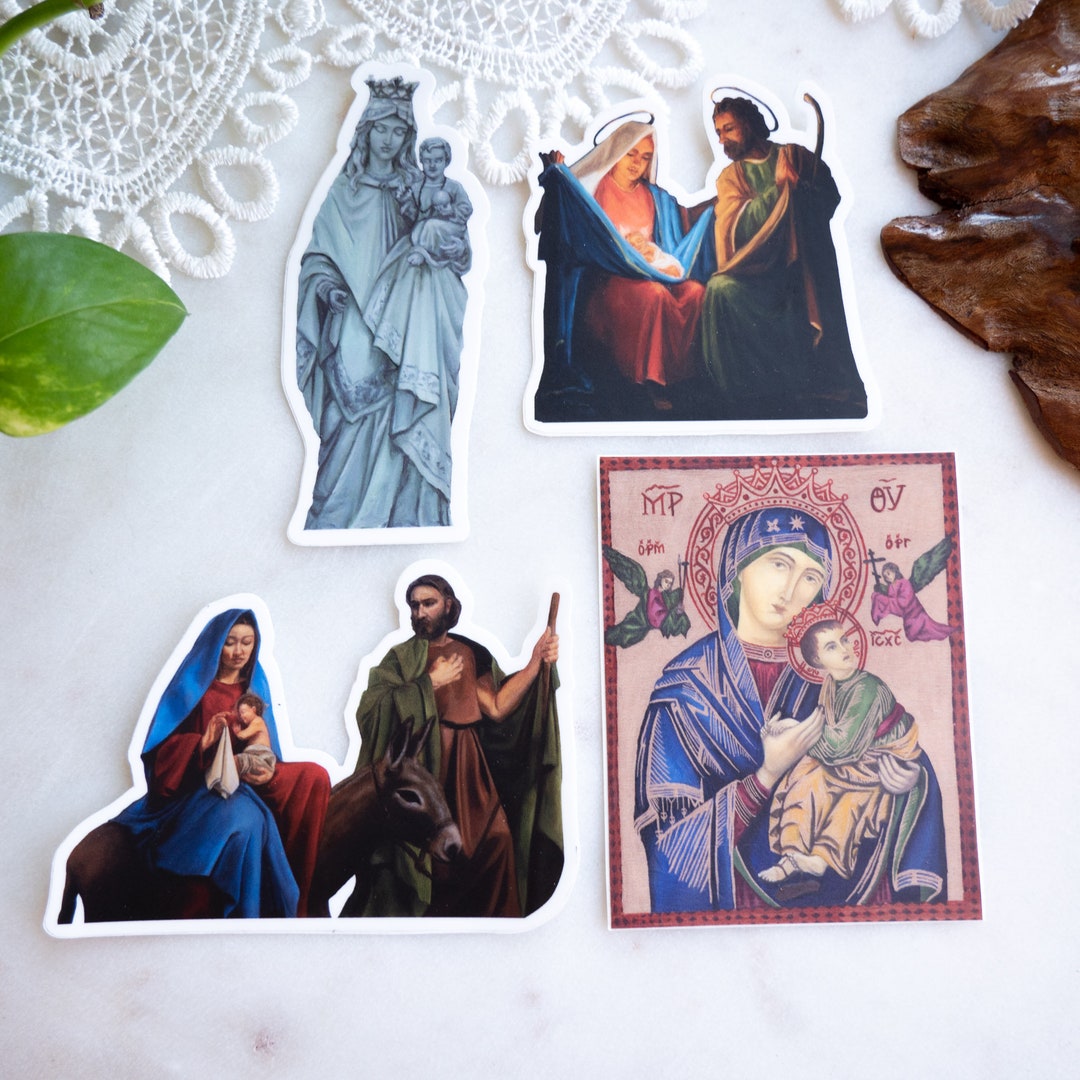 Our Lady Catholic Stickers Bundle - Catholic Stickers - Mary Stickers ...
