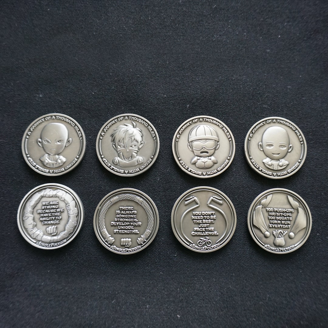 Motivational Anime Coins - FULL SET - Etsy