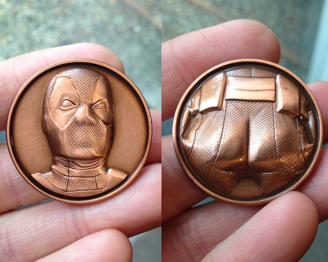Deadpool Coin- Heads/tails - Etsy