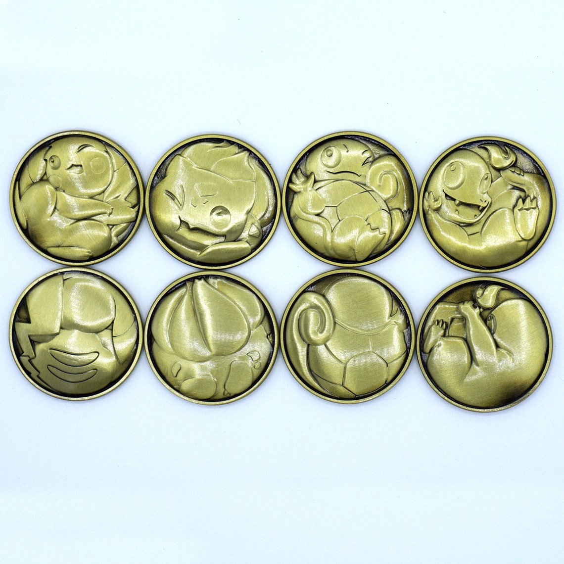 Pokemon Coins Starter Singles Pikachu Bulbasaur | Etsy
