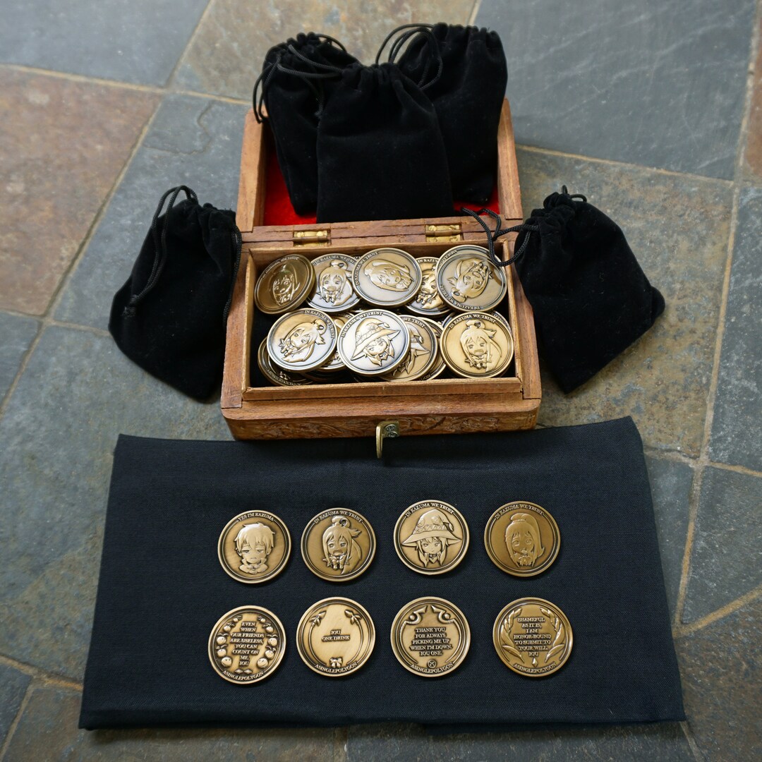 Koinosuba IOU Tokens - Full Set Metal Tokens - Etsy
