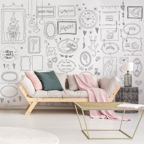 Kids Room Photo Frame Wallpaper Picture Frames Set Wall - Etsy