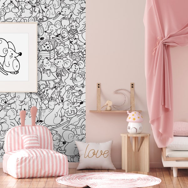 Playroom Wallpaper - Etsy