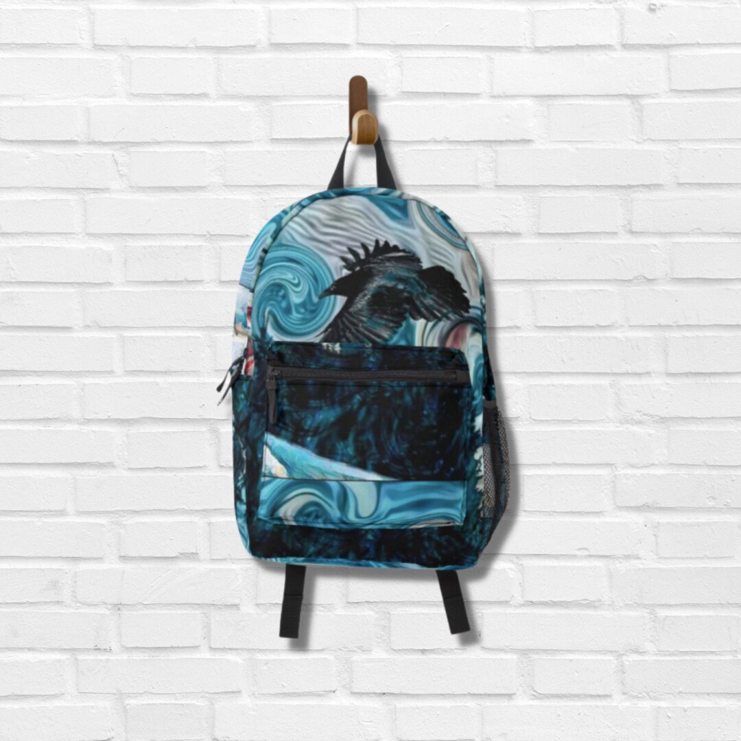 Raven Spirit Backpack, Going Away Travel Gift, Hiking Rucksack ...