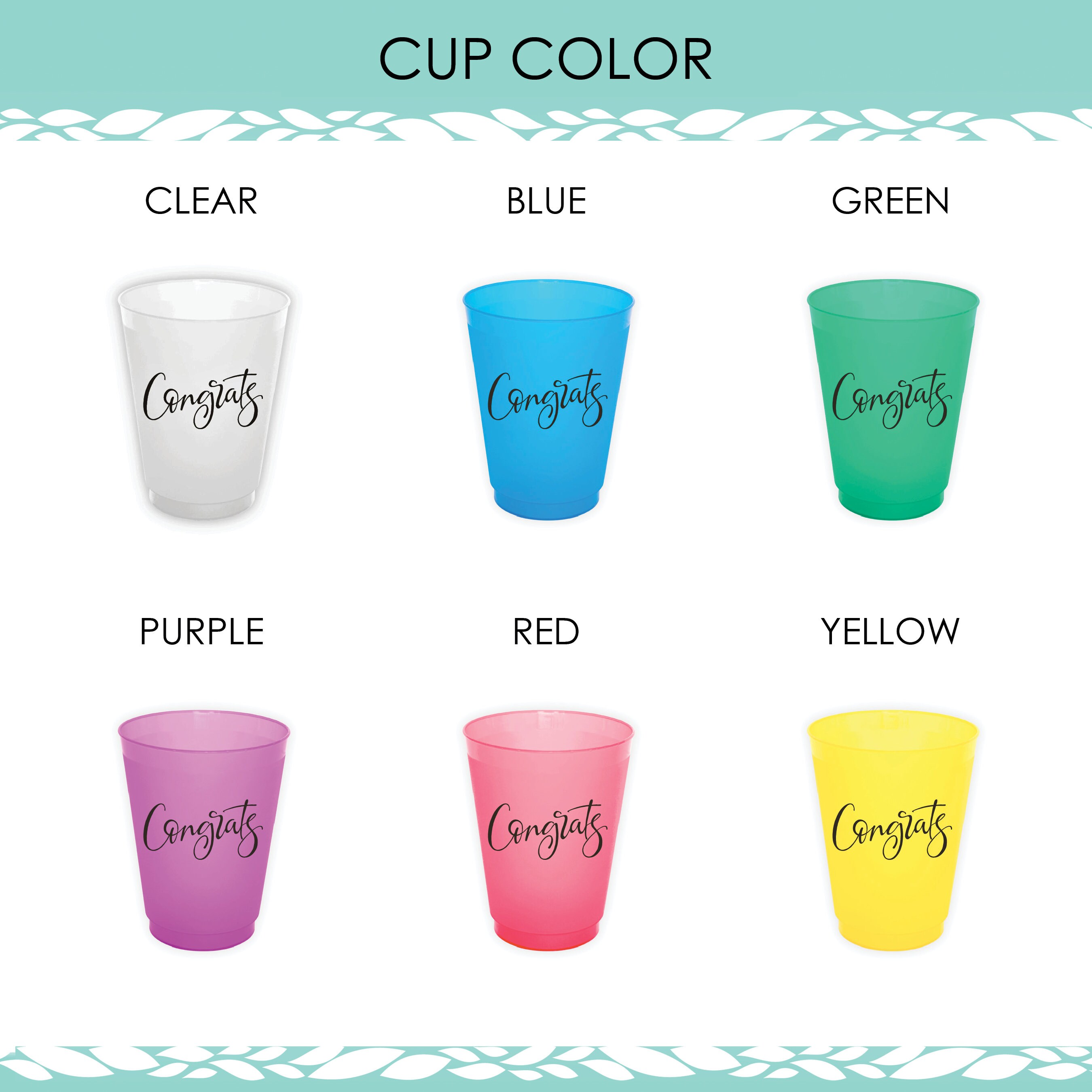 We Out Custom Plastic Party Cups / Graduation Cups / 4183 - Etsy