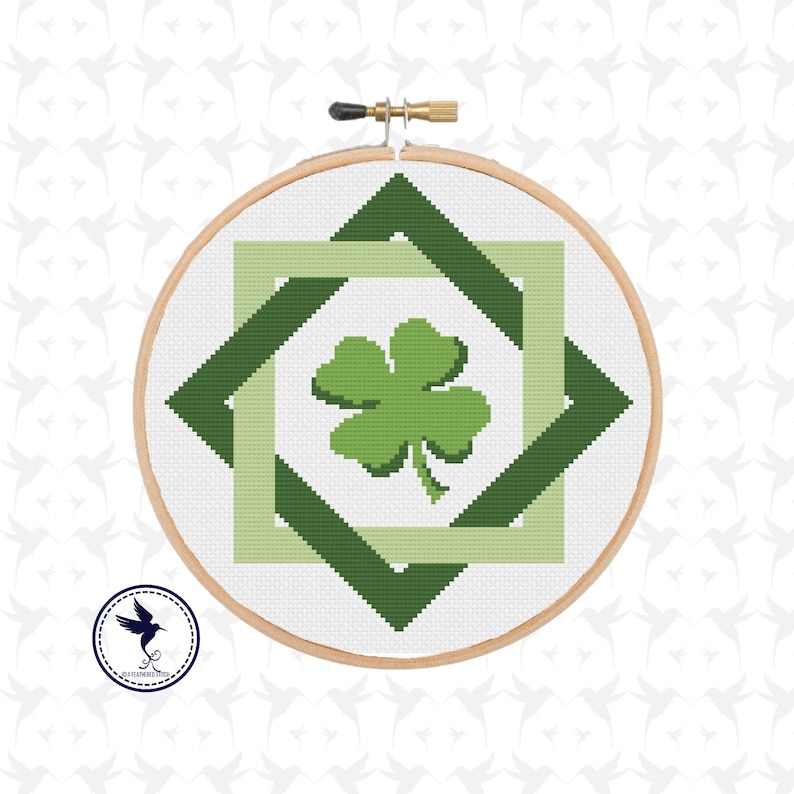 Celtic Clover - PDF Cross Stitch Pattern - Etsy