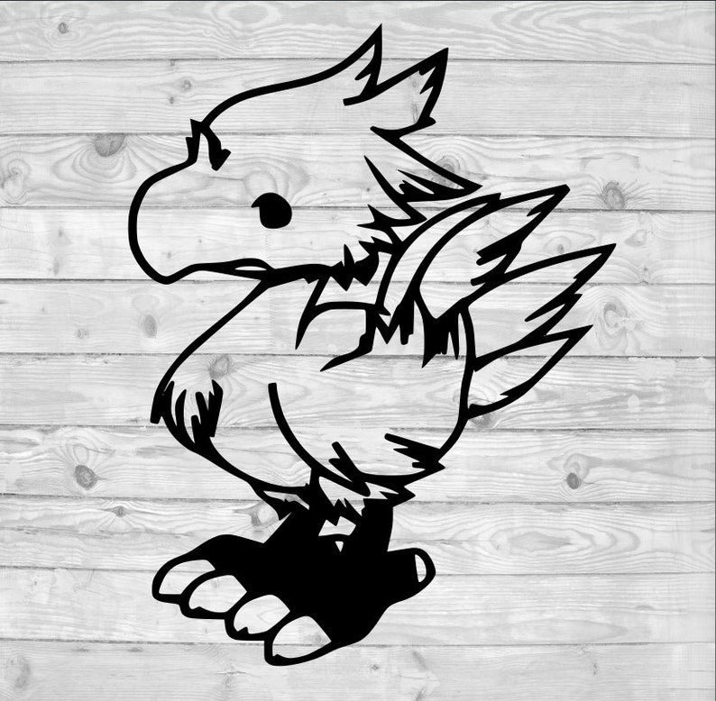 Final Fantasy chocobo SVG descarga instantánea svg png dxf | Etsy