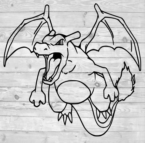 Charizard SVG Instant Download svg png dxf Cricut Kamee - Etsy.de
