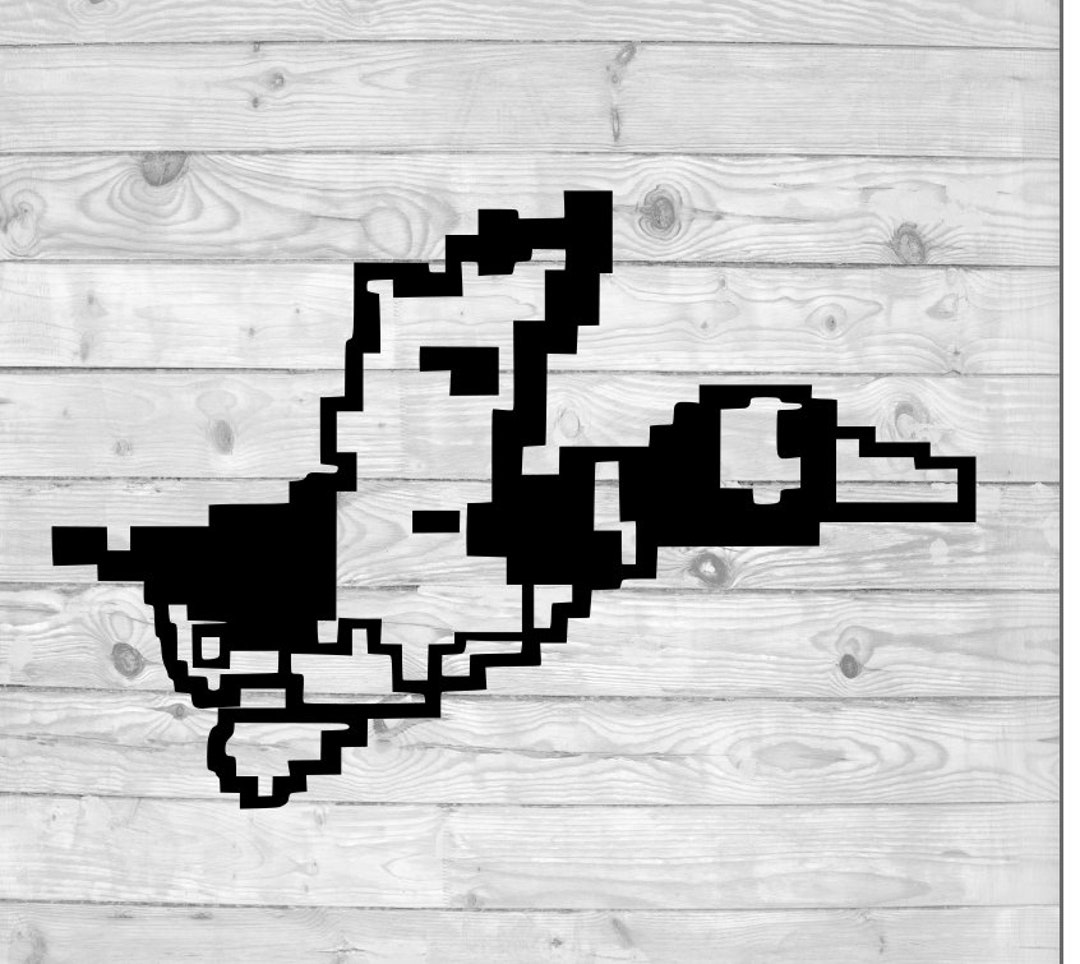 Duck Hunt Duck 8 Bit SVG, Instant Download, Svg Png Dxf, Cricut, Cameo ...
