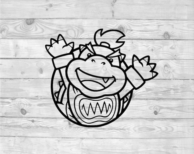 Bowser Jr. SVG, Instant Download, Svg Png Dxf, Cricut, Cameo ...