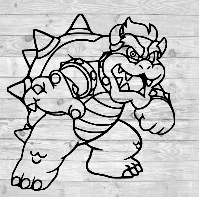 Bowser SVG, Instant Download, Svg Png Dxf, Cricut, Cameo, Silhouette ...