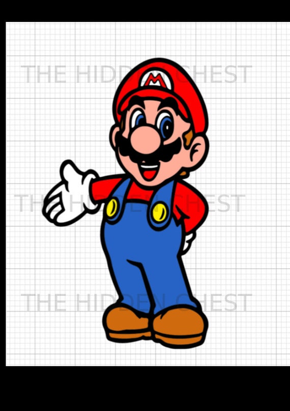 Mario Layered SVG Instant Download Svg Png Dxf Cricut - Etsy Hong Kong