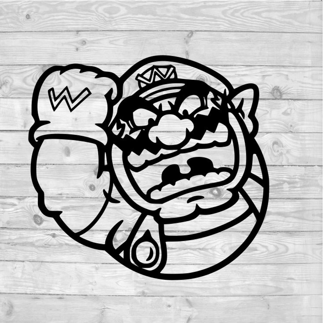Wario SVG, Instant Download, Svg Png Dxf, Cricut, Cameo, Silhouette ...