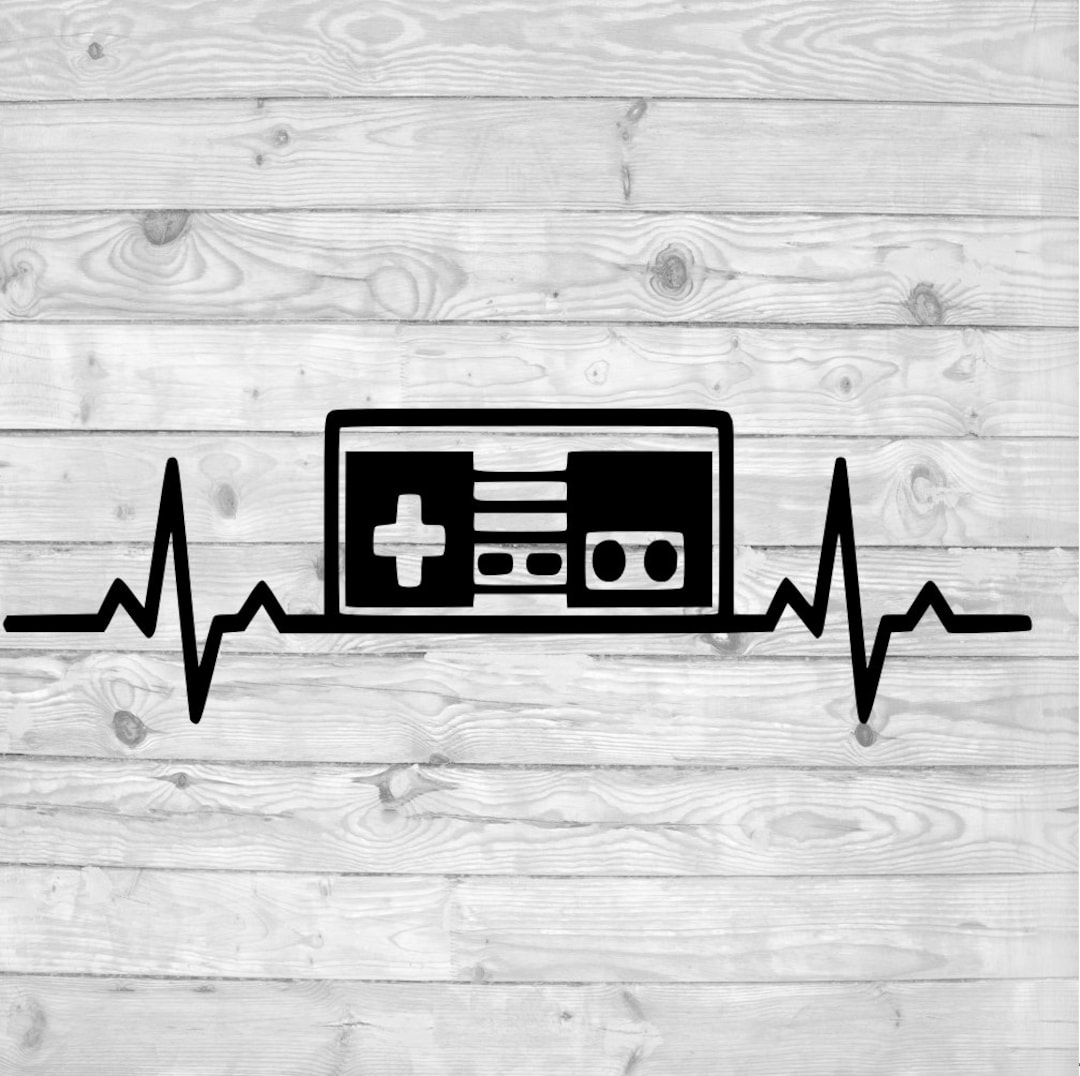 Nes Controller Heartbeat SVG, Instant Download, Svg Png Dxf, Cricut ...
