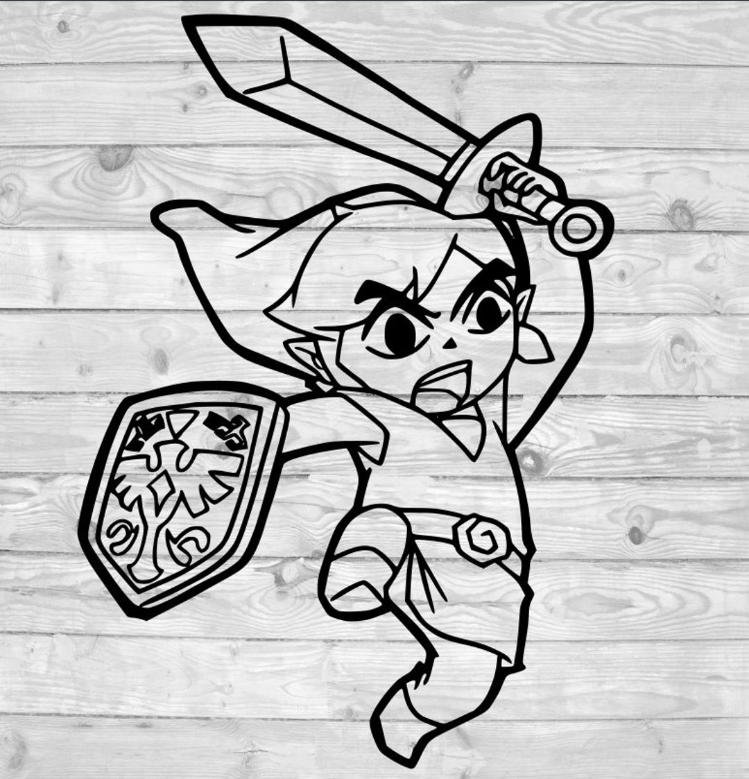 The Legend of Zelda Link SVG, Instant Download, Svg Png Dxf, Cricut ...