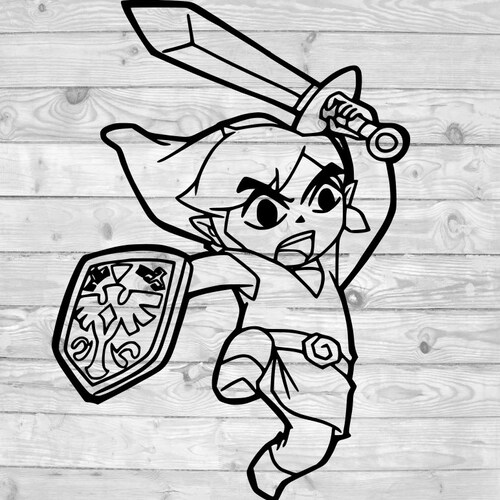 The Legend of Zelda Link SVG Instant Download Svg Png Dxf - Etsy