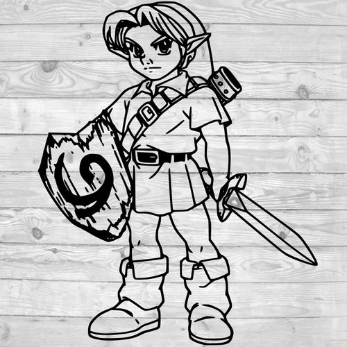 The Legend of Zelda Link SVG Instant Download Svg Png Dxf - Etsy