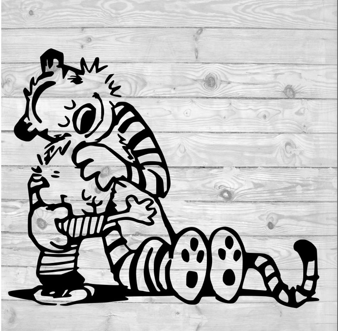 Calvin and Hobbes SVG instant download svg png dxf cricut | Etsy