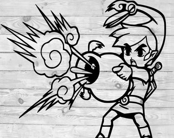 The Legend of Zelda Link SVG Instant Download Svg Png Dxf | Etsy