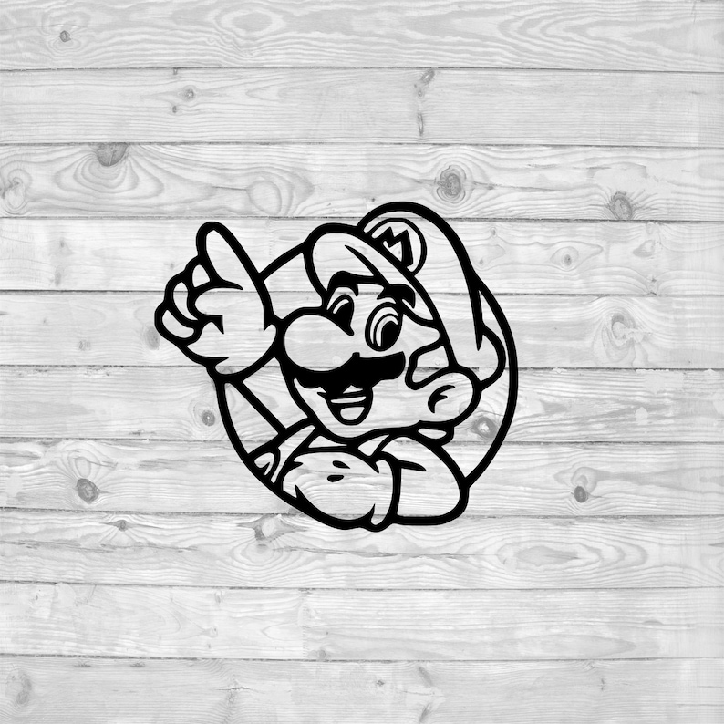 Mario SVG, Instant Download, Svg Png Dxf, Cricut, Cameo, Silhouette ...