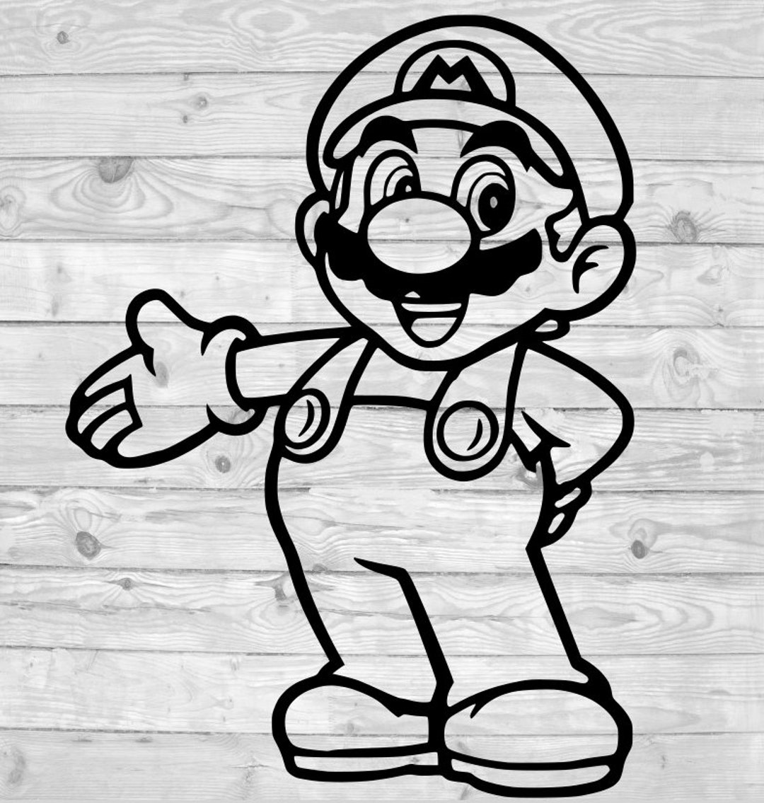 Mario SVG, Instant Download, Svg Png Dxf, Cricut, Cameo, Silhouette ...