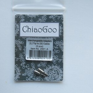 SET OF 5-chiaogoo Twist Red SMALL Cables & Chiaogoo L to S Tips Adapter ...