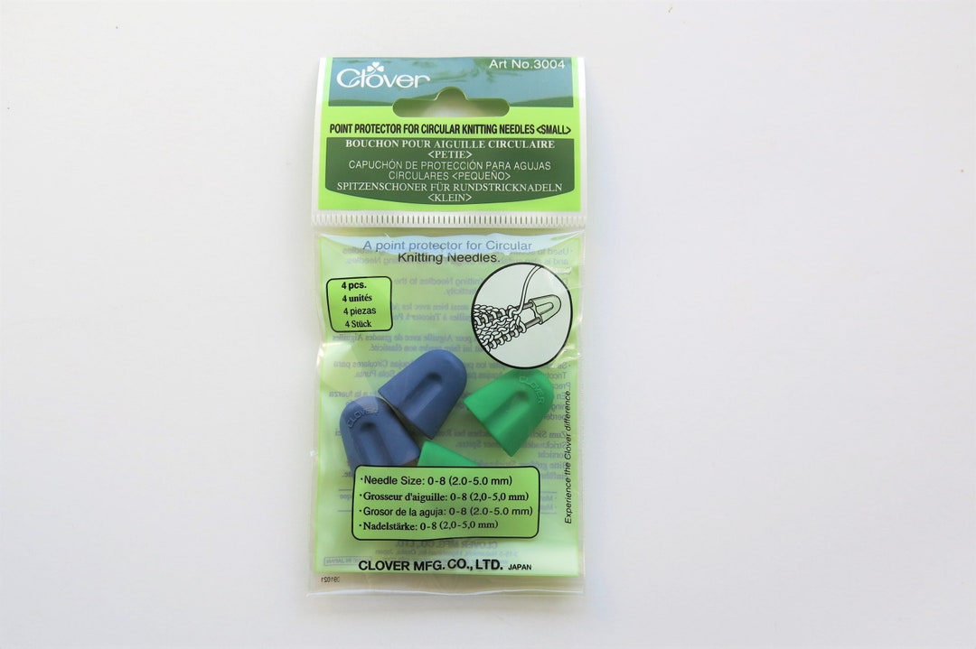 Clover Circular Needle Point Protector for Needles Size US0-US8 ...