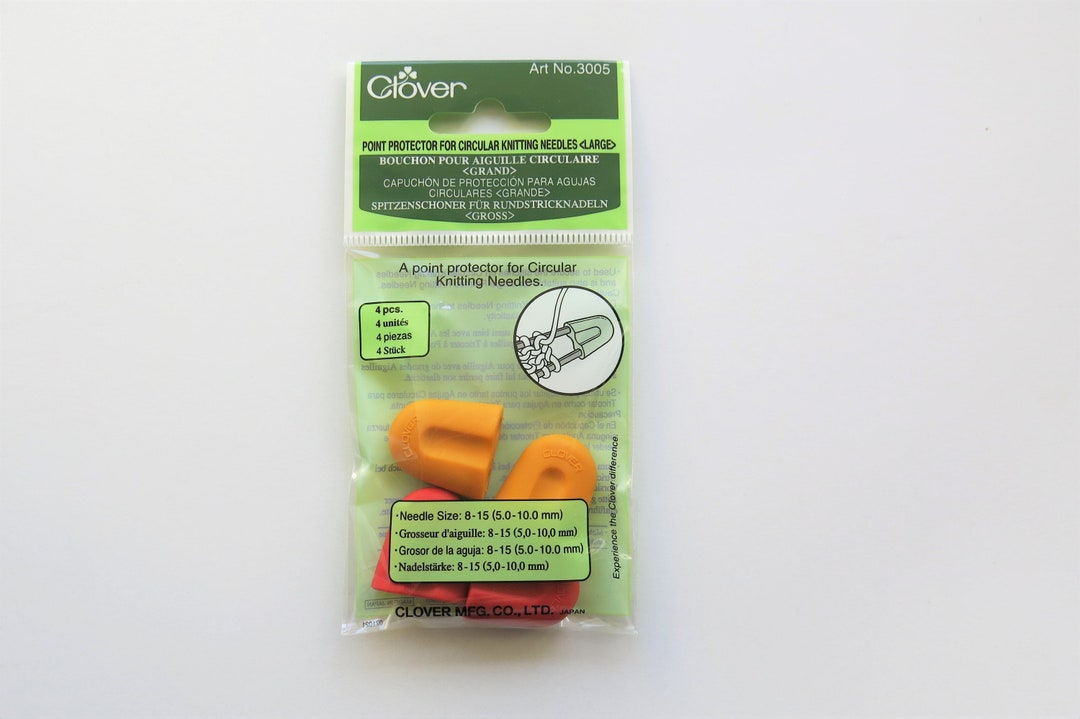 Clover Circular Needle Point Protector for Needles Size US8-US15 ...