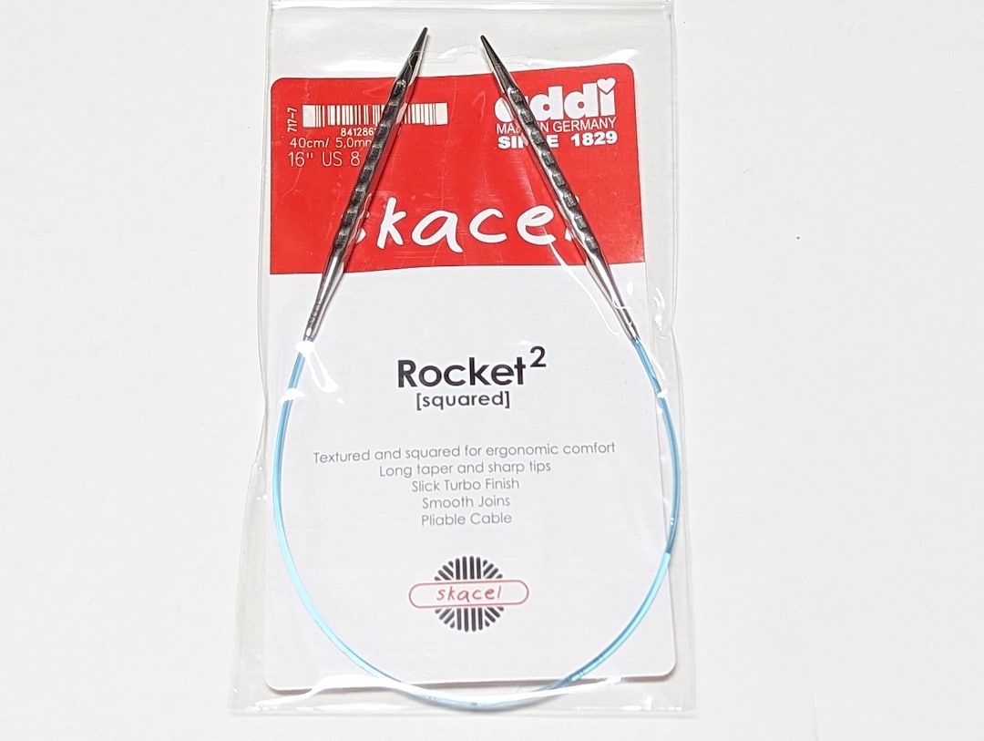 16" Addi Rocket SQUARED Fixed Circular Needles-addi Rocket Squared ...