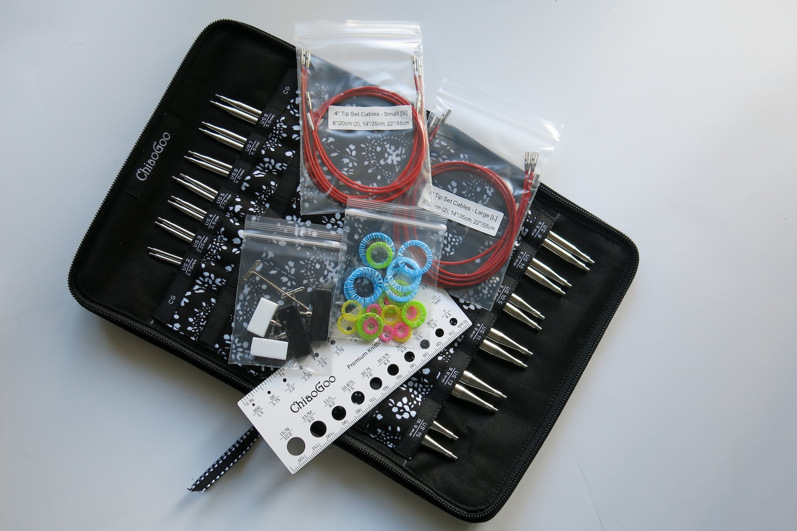 Chiaogoo Twist Complete 4 Inches Interchangeable Set - Size Us2-us15/2 ...