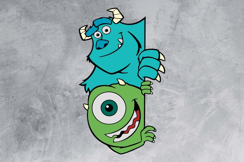 Mike Wazowski svg Disney svg monsters inc svg sulley svg | Etsy