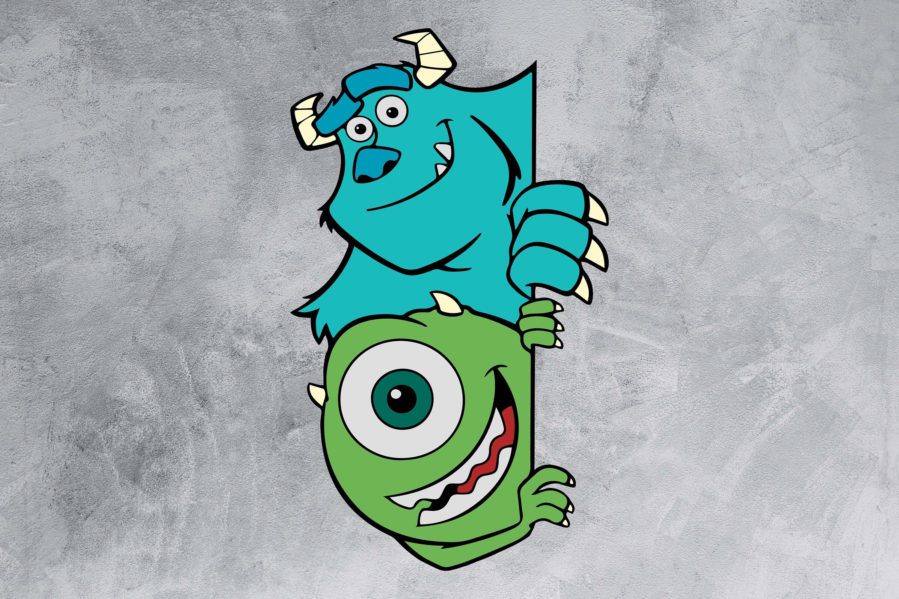 Mike Wazowski Svg Disney Svg Monsters Inc Svg Sulley Svg Etsy