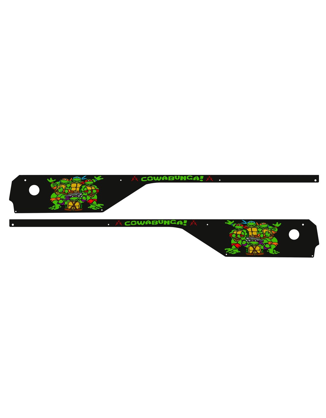Teenage Mutant Ninja Turtles Side Rails Armor Mod Stern Pinball Machine ...