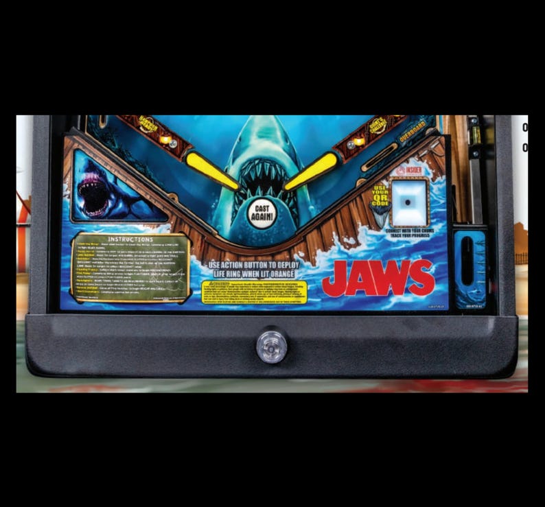 Jaws Swimmer Lighted Pinball Apron/arch 0060 - Etsy Canada