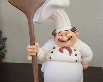 Vintage Chef Statue - Etsy
