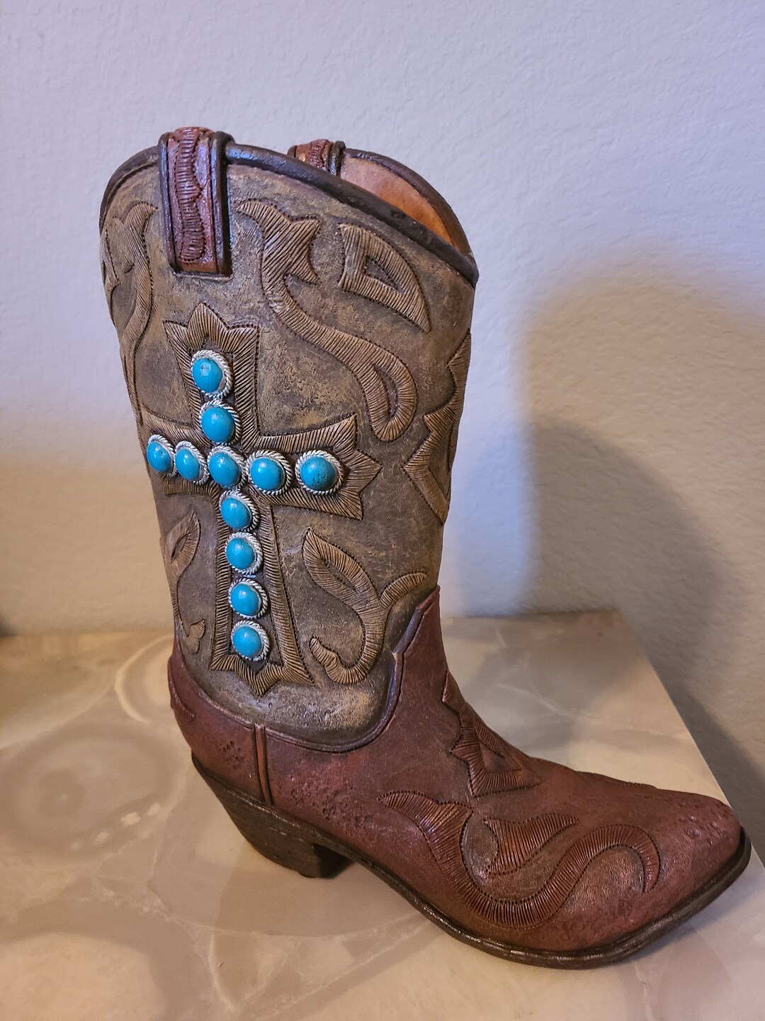 Shaped Bible Cross Cowboy Boot Indoor Outdoor Planter Western Style - Etsy