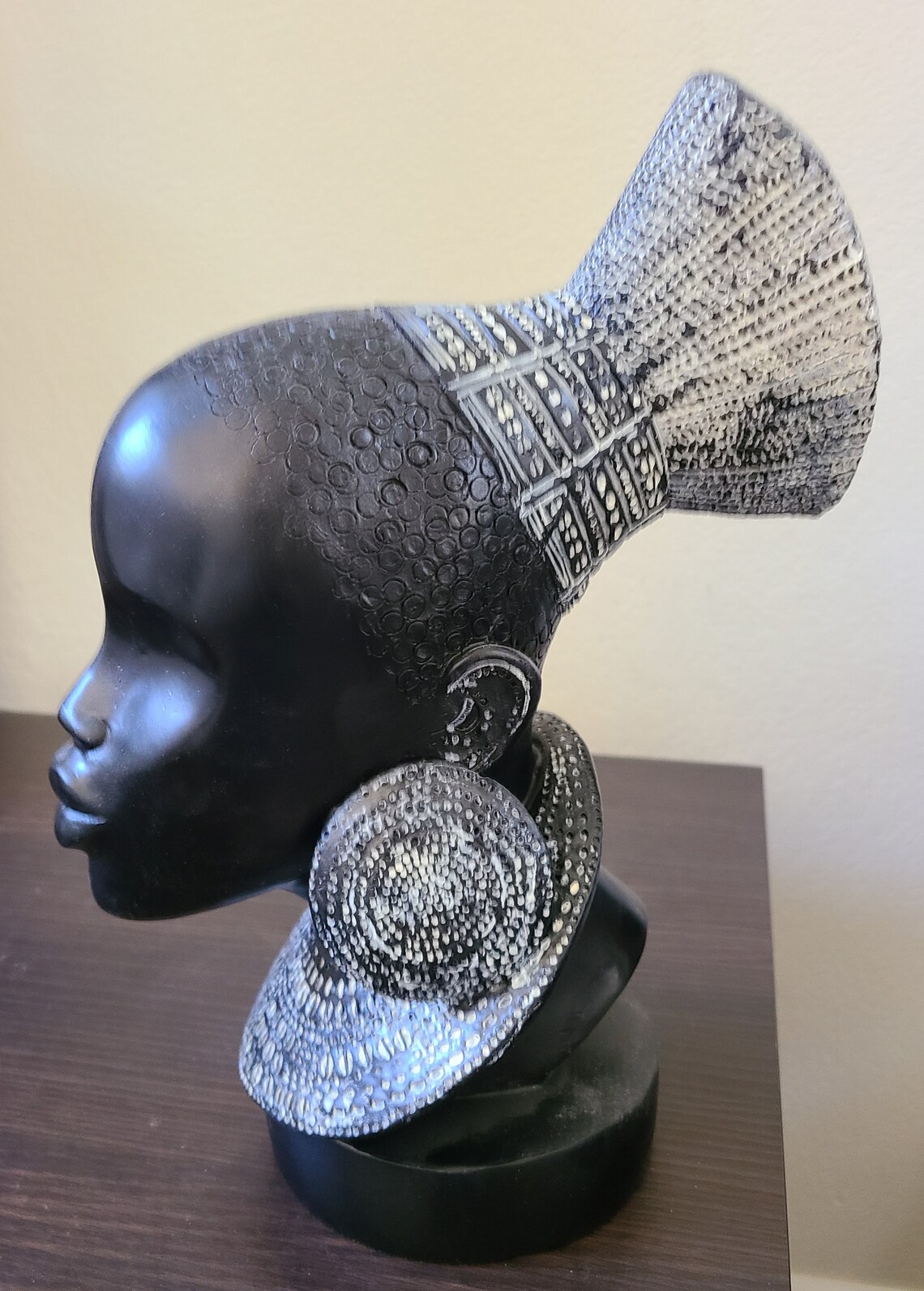 African American Lady Bust Head Ethnic Decor Gorgeous Statue - Etsy