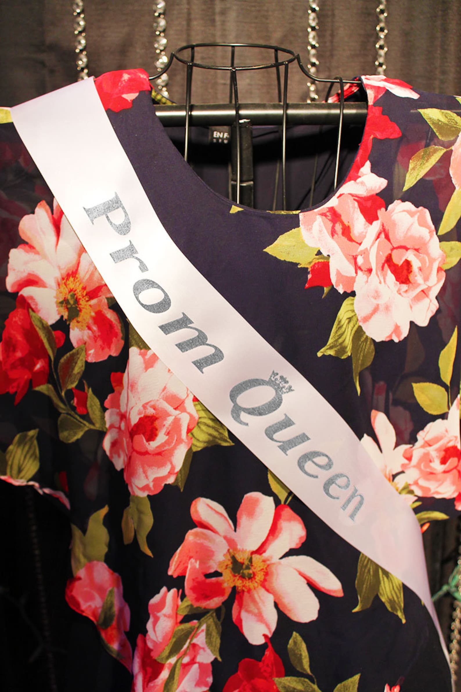 Satin Printed "prom Queen" Sash for Homecoming Proms, Dances, Parties ...
